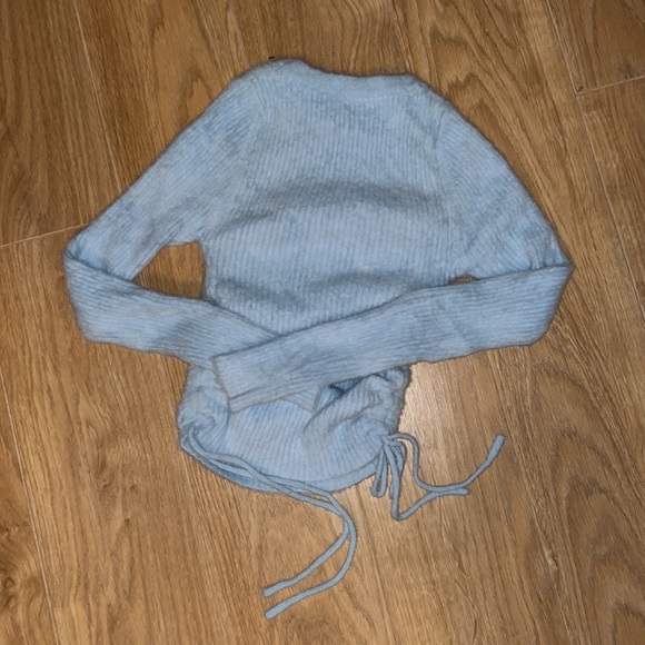 Princess Polly | Sweaters | Princess Polly Blue Sweater With Adjustable ...